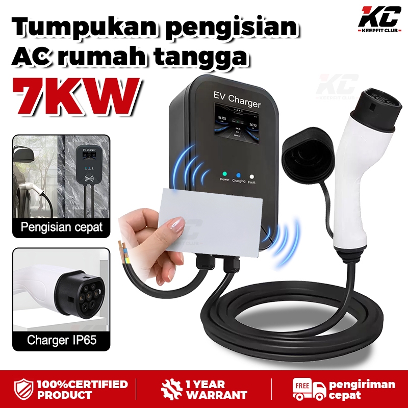 Jual Charger Mobil Listrik EV 1-Phase 16A 3.5kW/mobil listrik alat cas ...