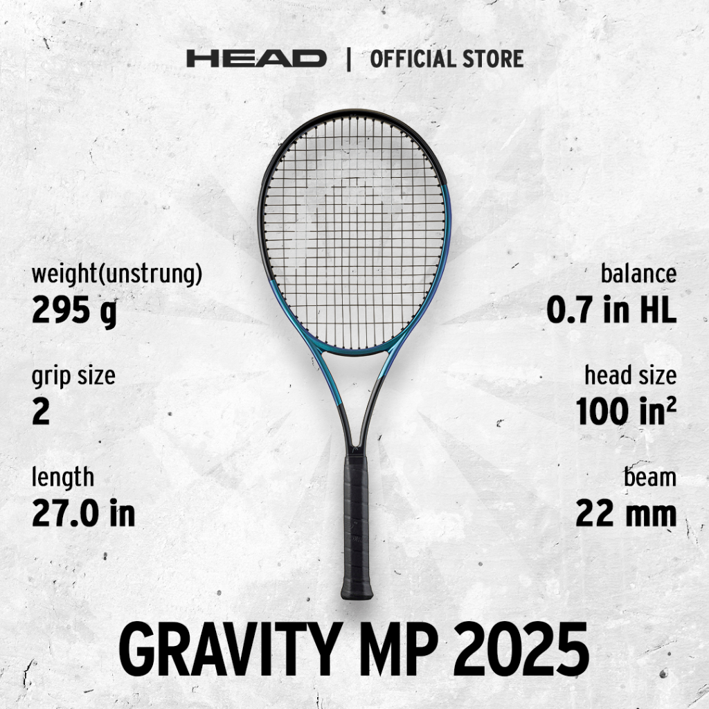 Jual HEAD Tennis Racket Gravity MP 2025 (295G) 231125 - Raket Tennis ...