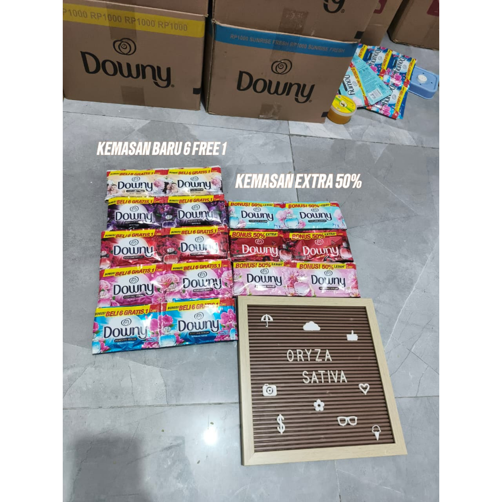 Jual Downy Sachet 1000 Pewangi Pakaian Kemasan Baru beli 6 Bonus 1 ( 1 ...