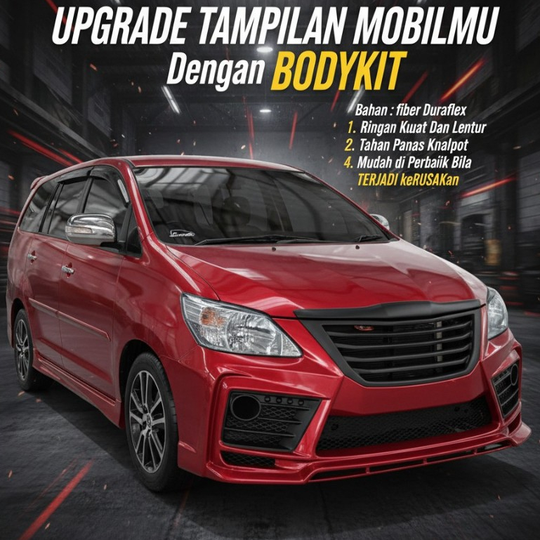 Jual Bodykit Innova Costum Lexus 2012-2015 Body Kit Kijang Inova ...