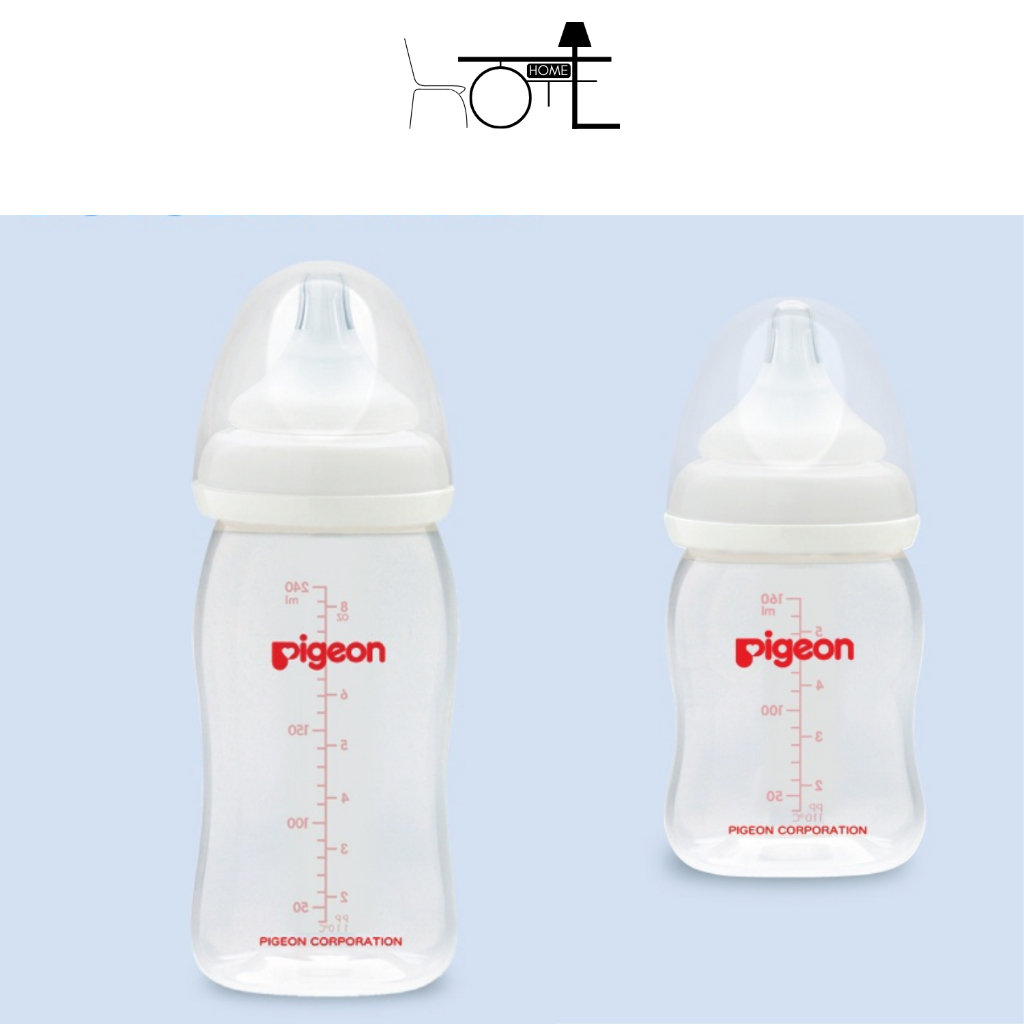 Jual BOTOL SUSU PIGEON WIDE NECK 160ML DAN 240ML | Shopee Indonesia