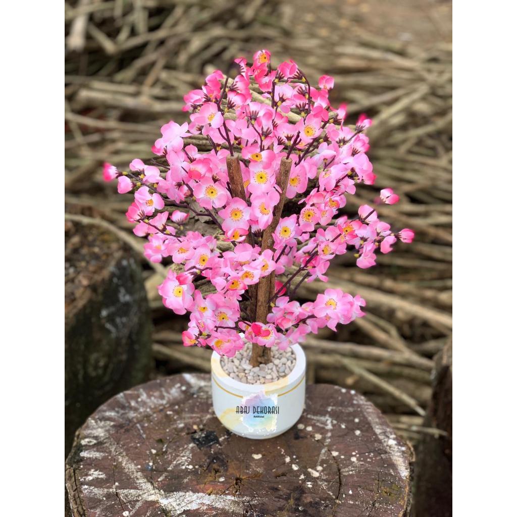 Jual Bunga sakura Artificial 50cm/Sakura hiasan imlek/bunga meja ...
