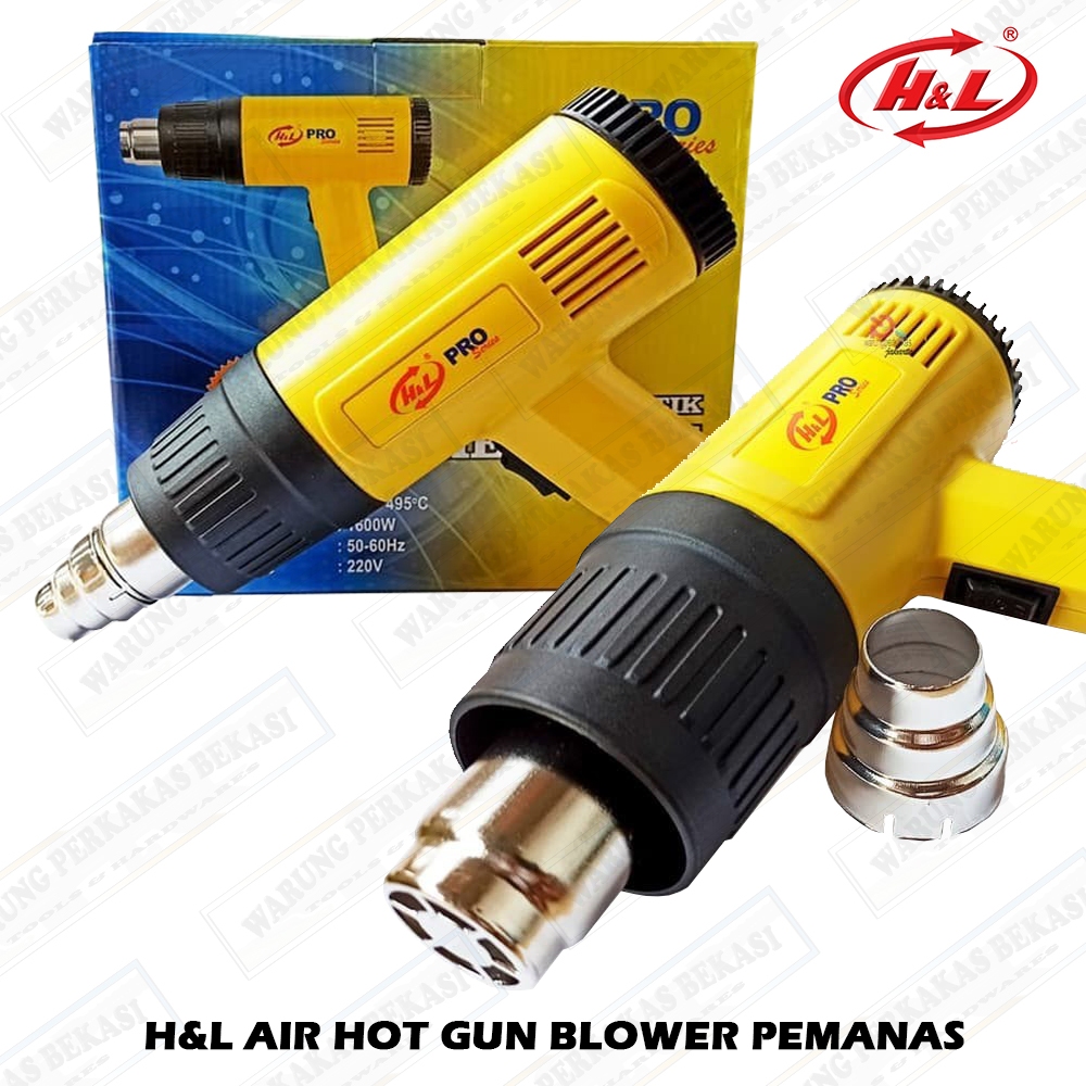 Jual H&L Hot Gun Heat gun Dryer Blower Pemanas Plastik SABLON Hotgun ...