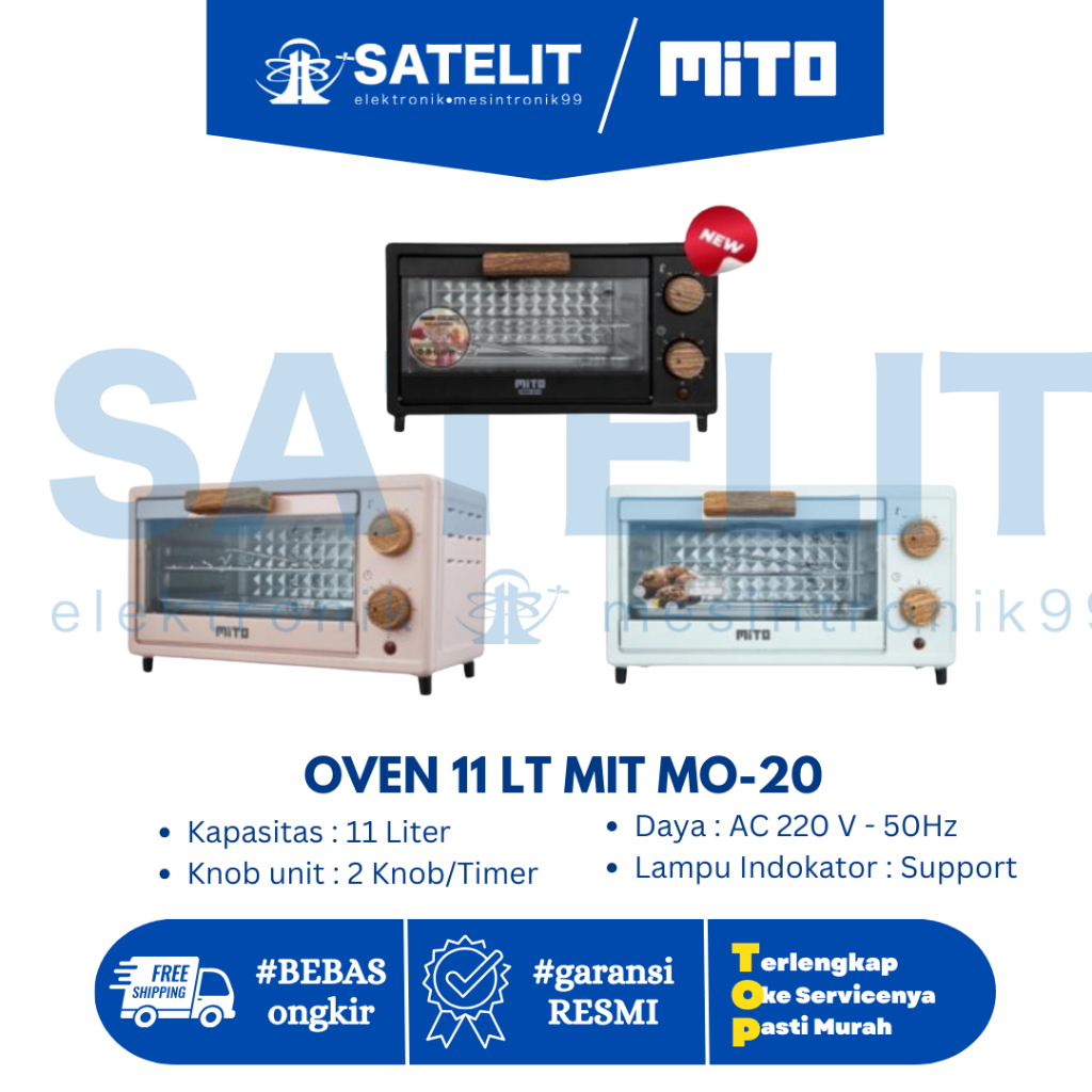 Jual Oven Listrik MITO MO-20 11 Liter | Panas Merata & Hemat Listrik ...