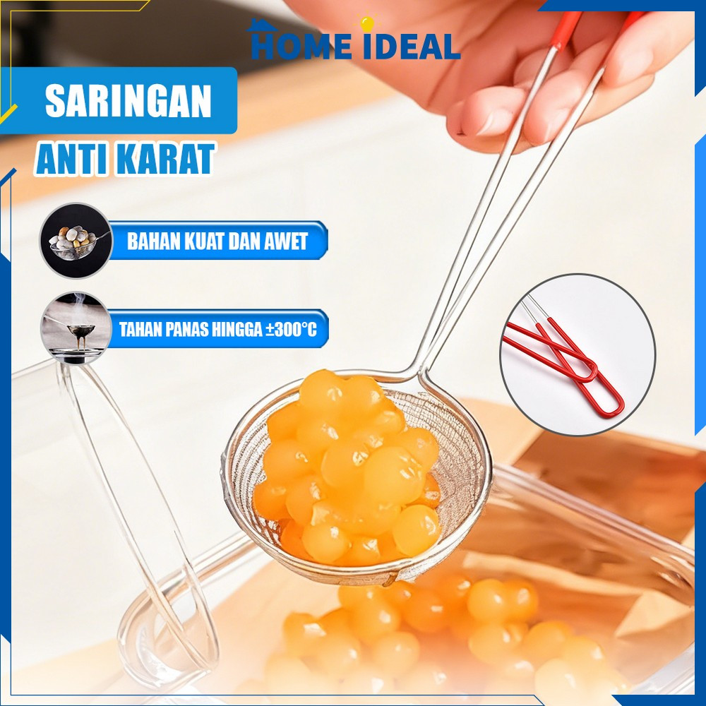Jual Sendok Cincau Topping Pearl Bubble Stainless Steel Penyaring ...