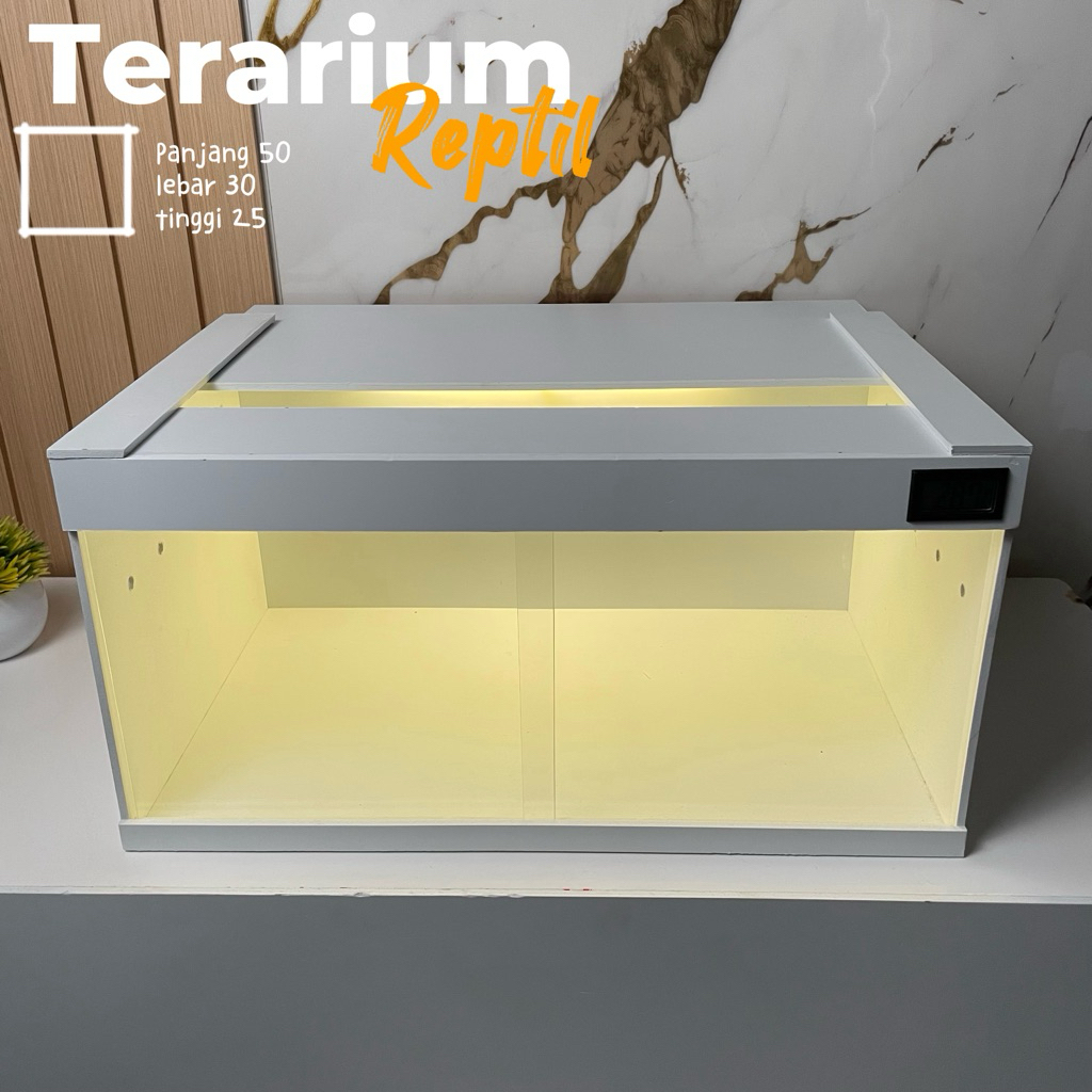 Jual TERARIUM/KANDANG REPTIL BESAR UKURAN XL 50x30x25cm | Shopee Indonesia