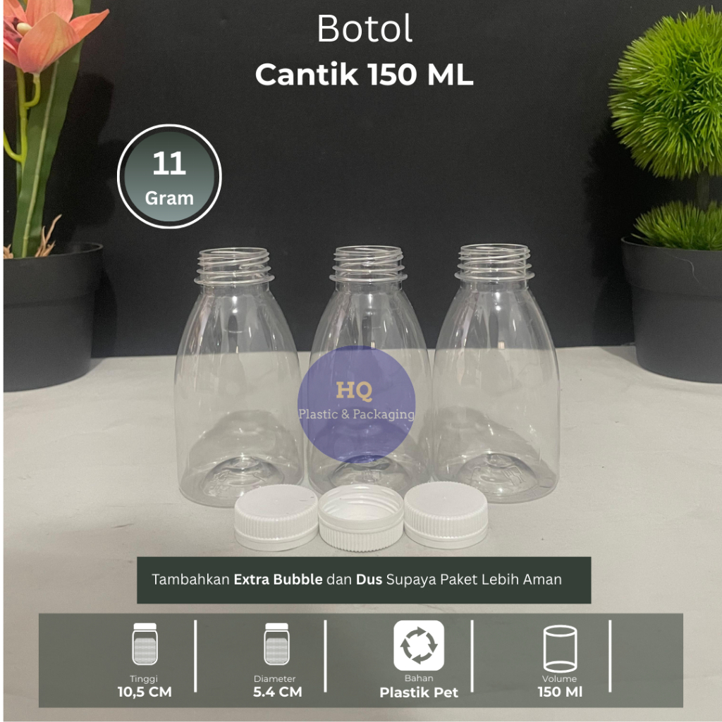 Jual Botol Cantik 150 ML | Botol Cantik Mini 150ml | Botol 150ml ...