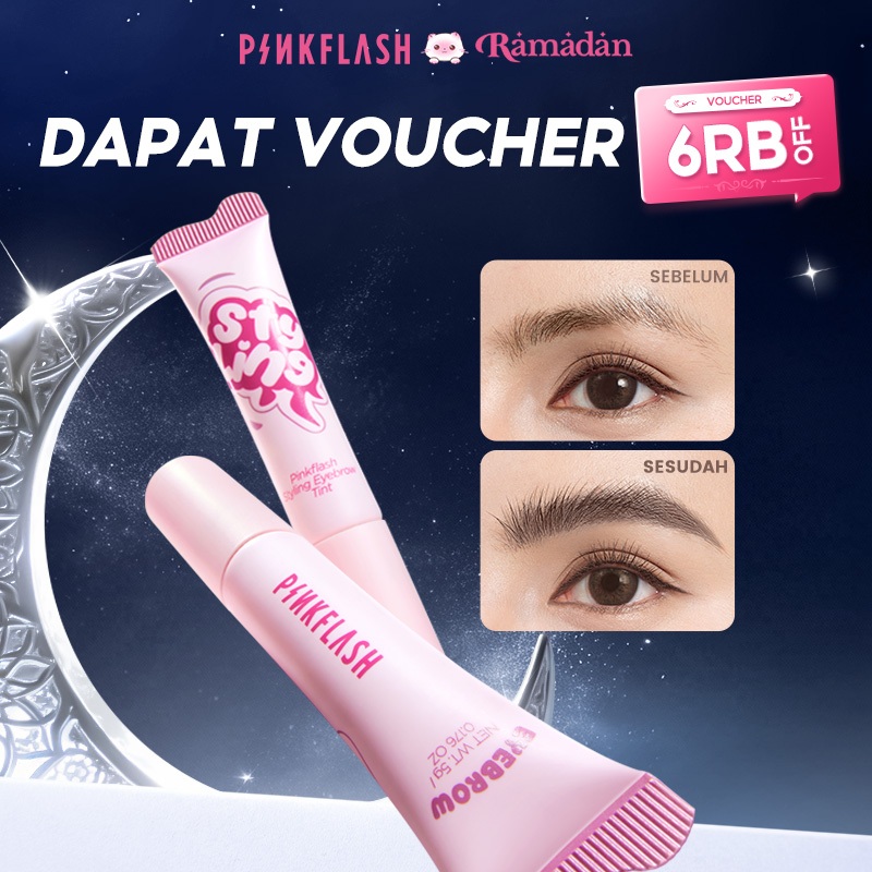 Jual [NEW]Pinkflash Fluffy Styling Tinted Brow Gel Long Lasting ...