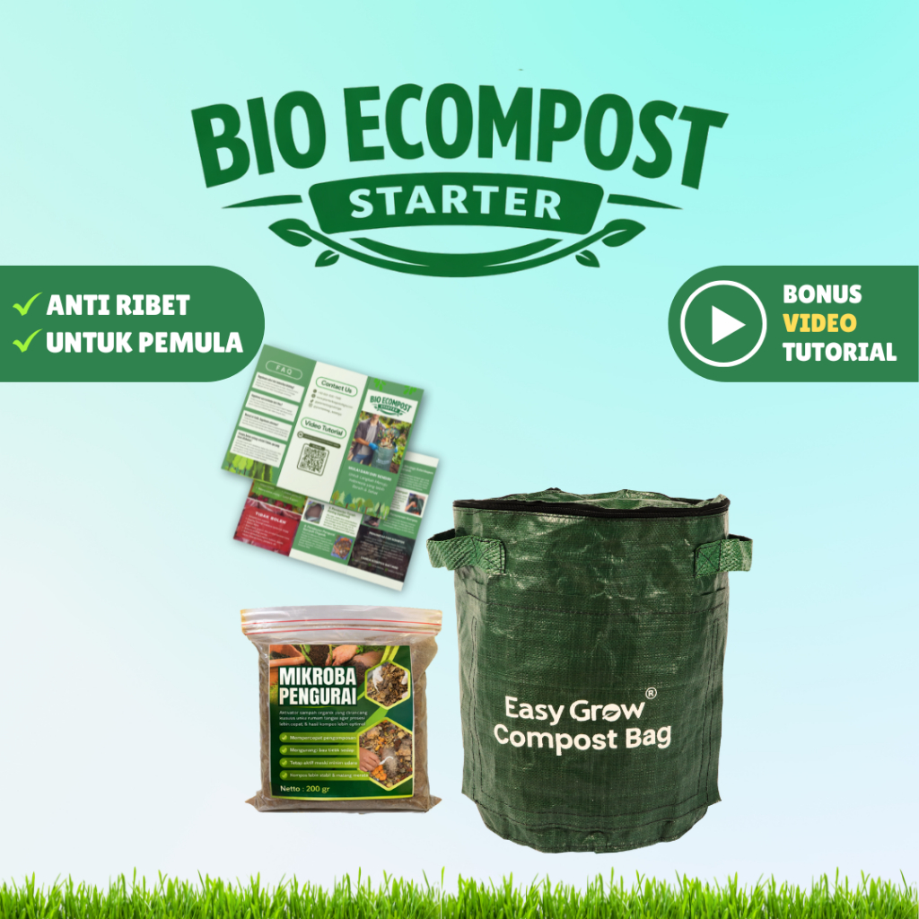 Jual Bio Ecompost Starter 50 Liter Komposter Sampah Dapur Organik Rumah ...