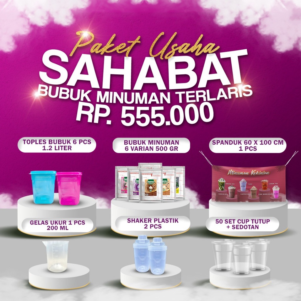 Jual [PAKET USAHA ES BUBBLE] Paket Es Boba / Bubble Drink Bubuk Minuman ...