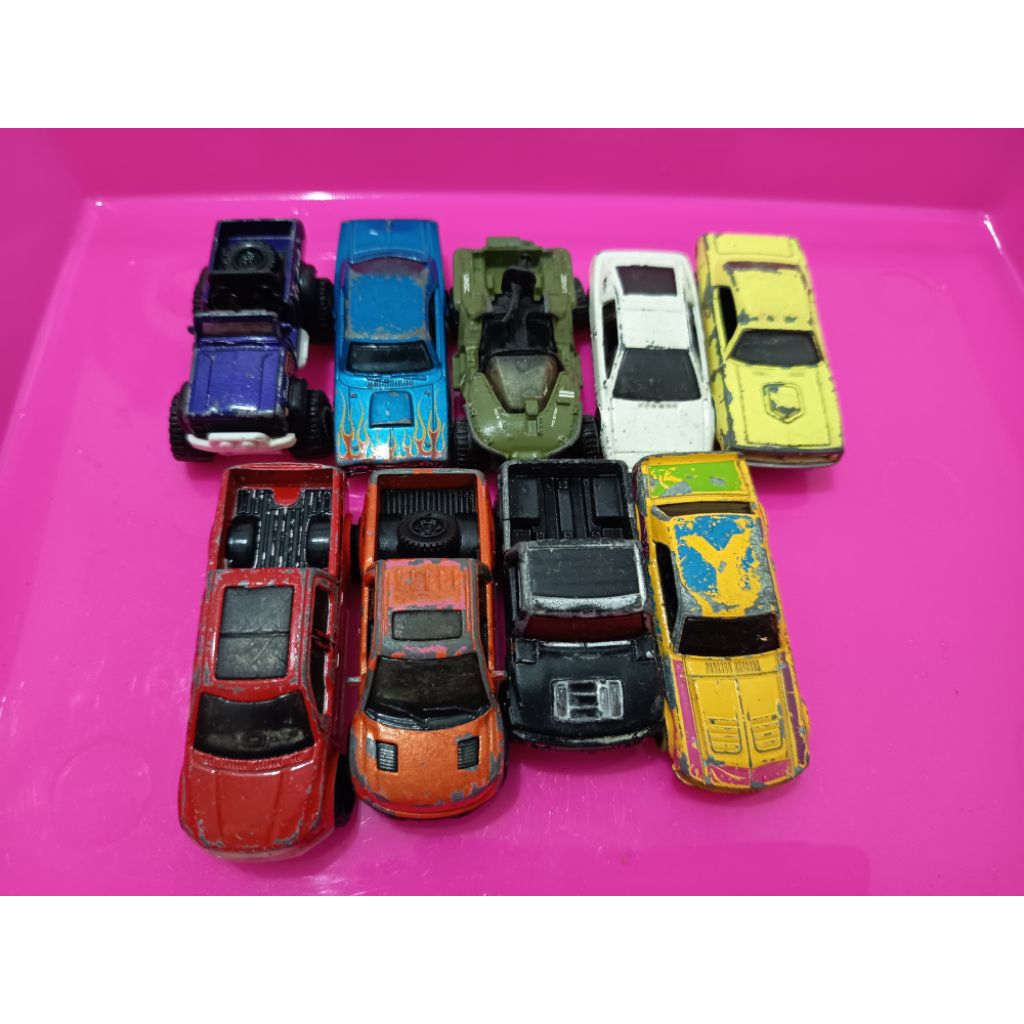 Jual hotwheels matchbox junk bekas bahan custom ban seret bengkok ...