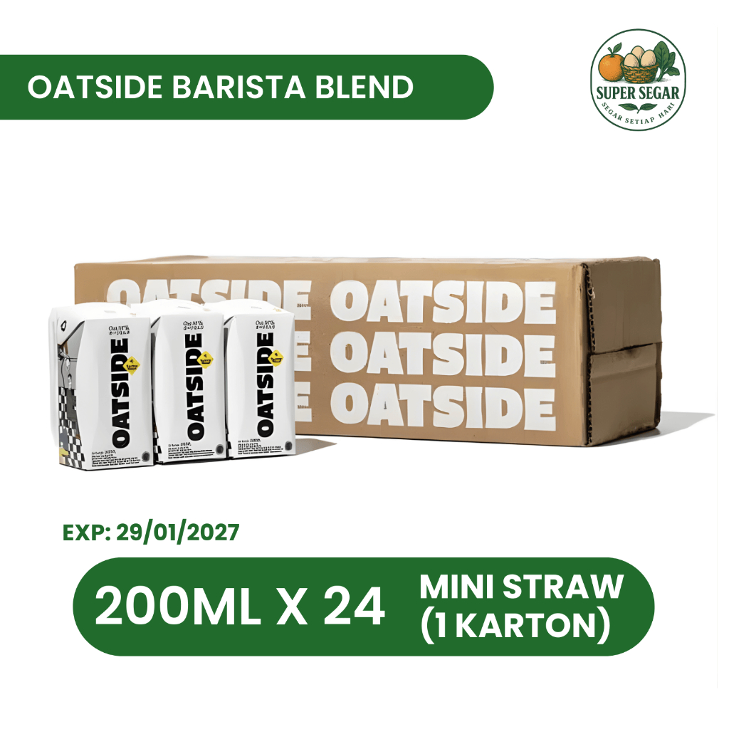 Jual OATSIDE Mini Straw Oat Milk Barista Blend 200ml (24pcs Karton ...
