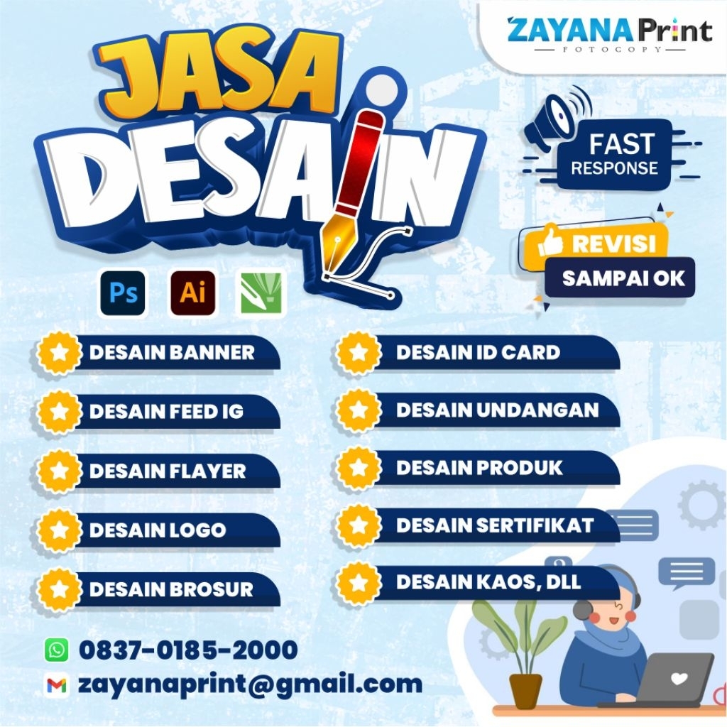 Jual JASA DESAIN GRAFIS, POSTER | UNDANGAN | PAMFLET | LOGO | BROSUR ...