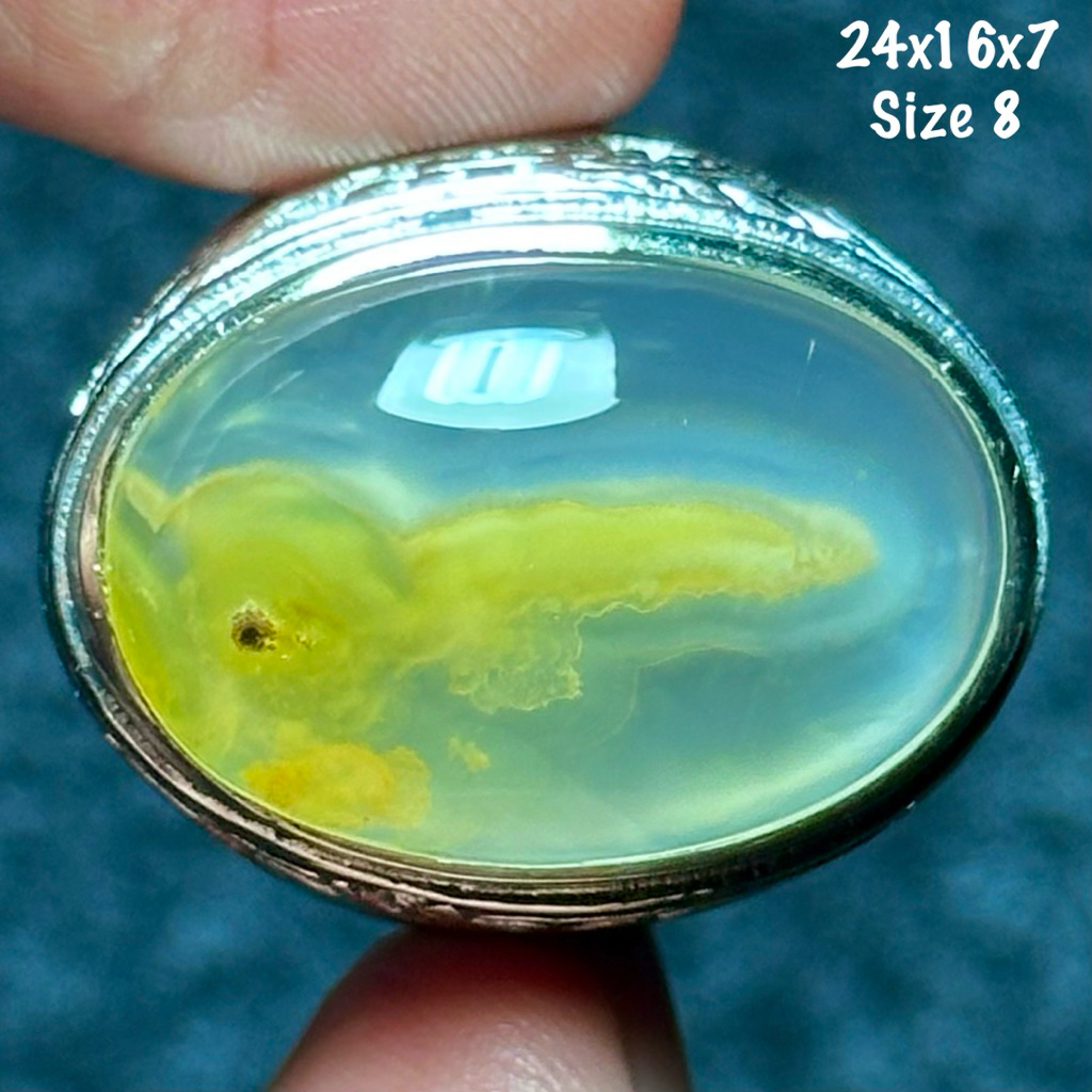 Jual Cincin Batu Akik Natural Baturaja Sodo Lanang Mr. P 3D Aquarium ...