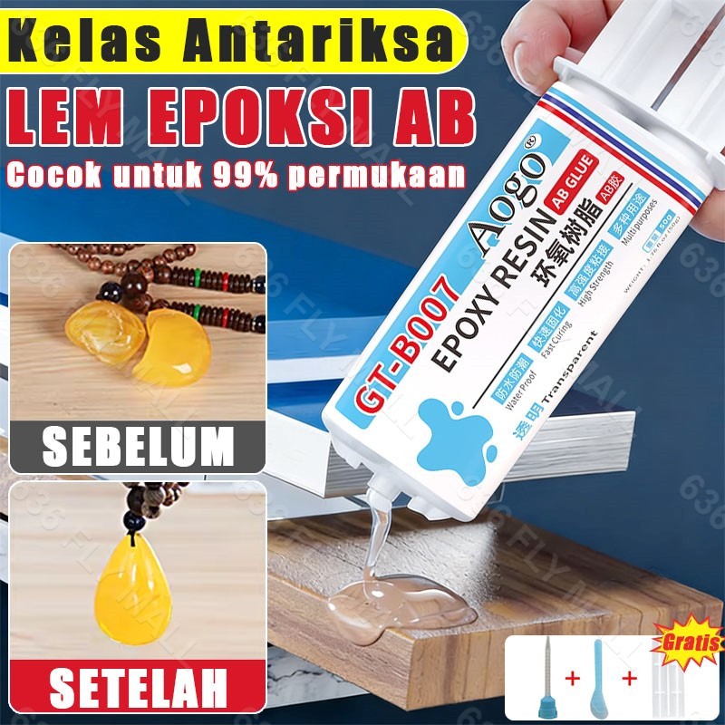 Jual Lem super Lem epoxy super kuat Transparan Untuk Kayu/Batu/Plastik ...