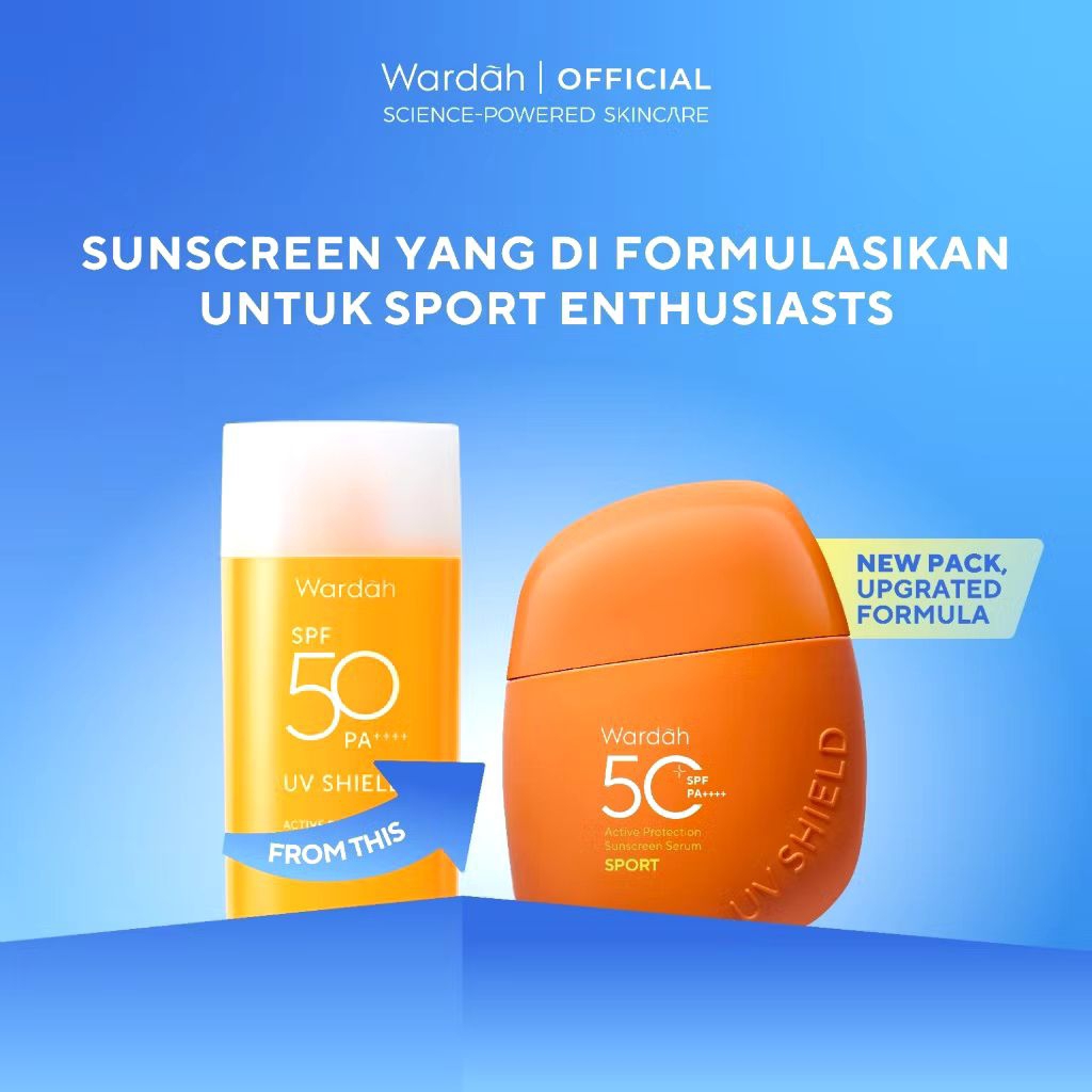 Jual WARDAH Sunscreen Serum UV Shield Active Protection SPF 50 PA ...