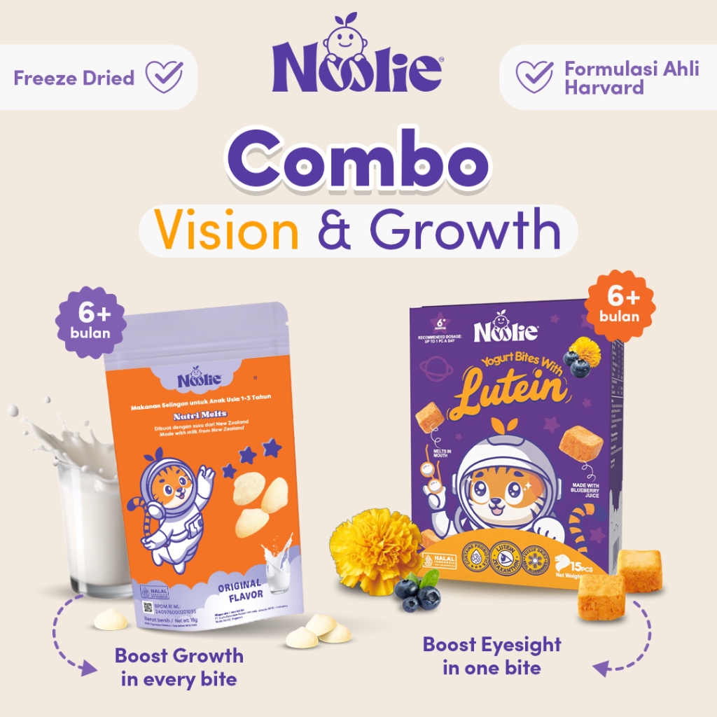 Jual Noolie® [Bundle of 2] 1 Noolie® Yogurt Bites dengan Lutein, Untuk ...