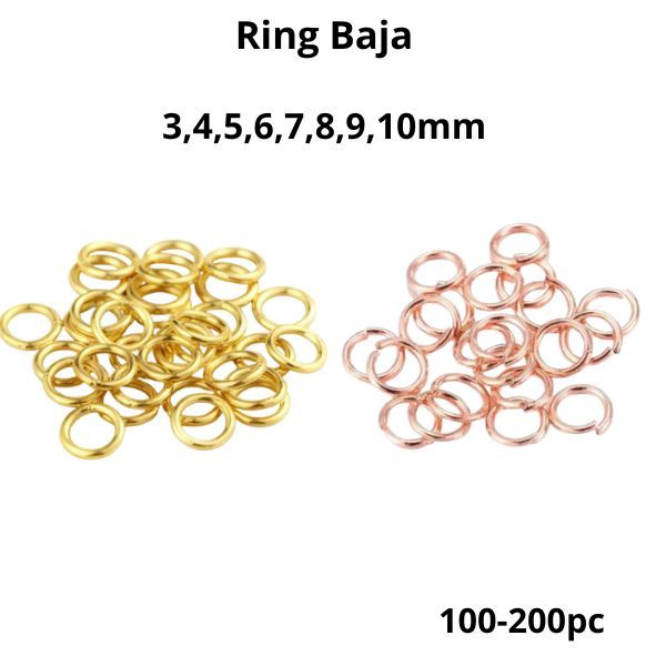 Jual Ring Baja Uk 3,4,5,6,7,8,9,10mm Harga/-100-200pc | Shopee Indonesia