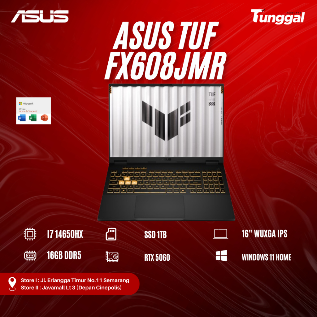 Jual ASUS TUFF GAMING F16 FX608JMR I7-14650HX 16GB/1TB RTX 5060 ...