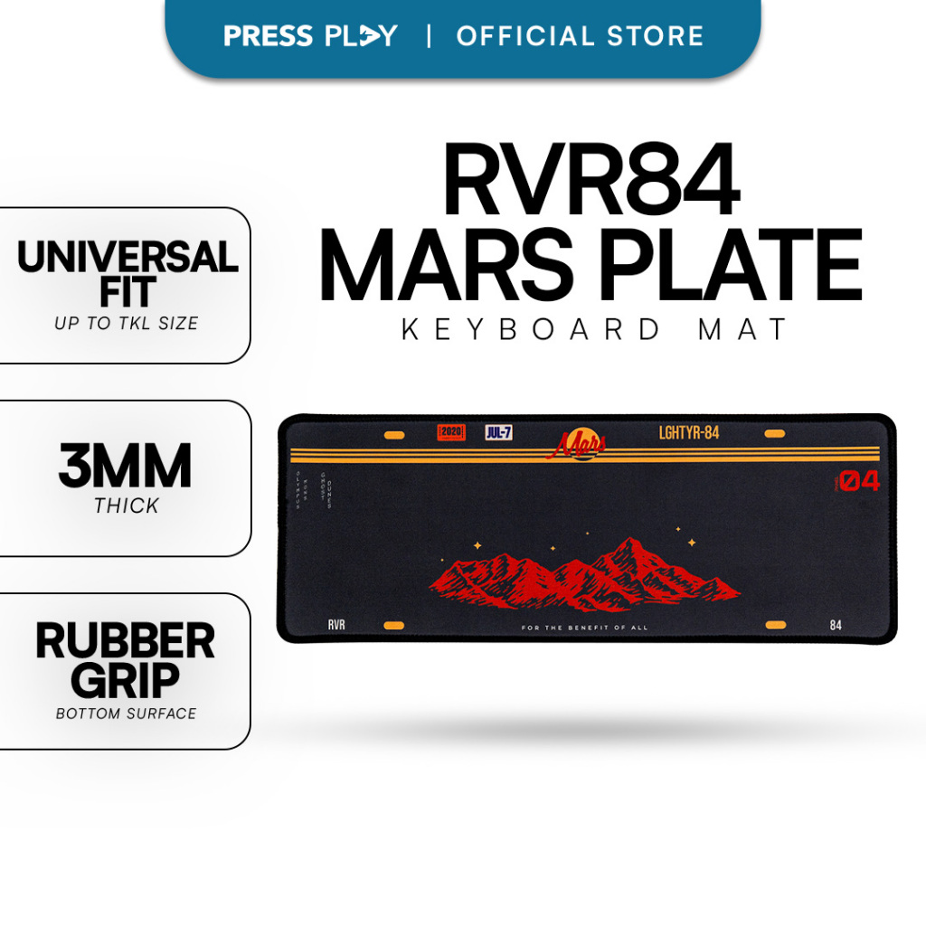 Jual RVR84 Mars Plate Mini Keyboard Mat Deskmat by Press Play | Shopee ...