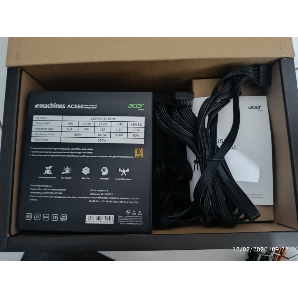 Jual Di Jual PSU Acer Full Modular 80 Plus Bronze 550w | Shopee Indonesia