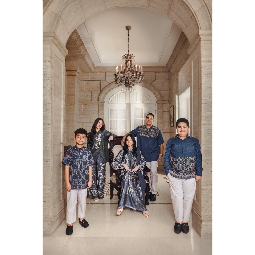 Jual Geulis.id PRANAYA NAVY SERIES / SARIMBIT LEBARAN / BAJU LEBARAN ...