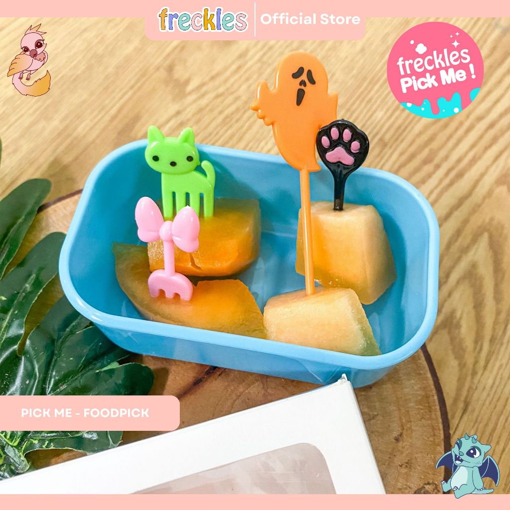 Jual FRECKLES Pick Me Food Pick - Tusukan Bekal Bento Berbagai Karakter ...