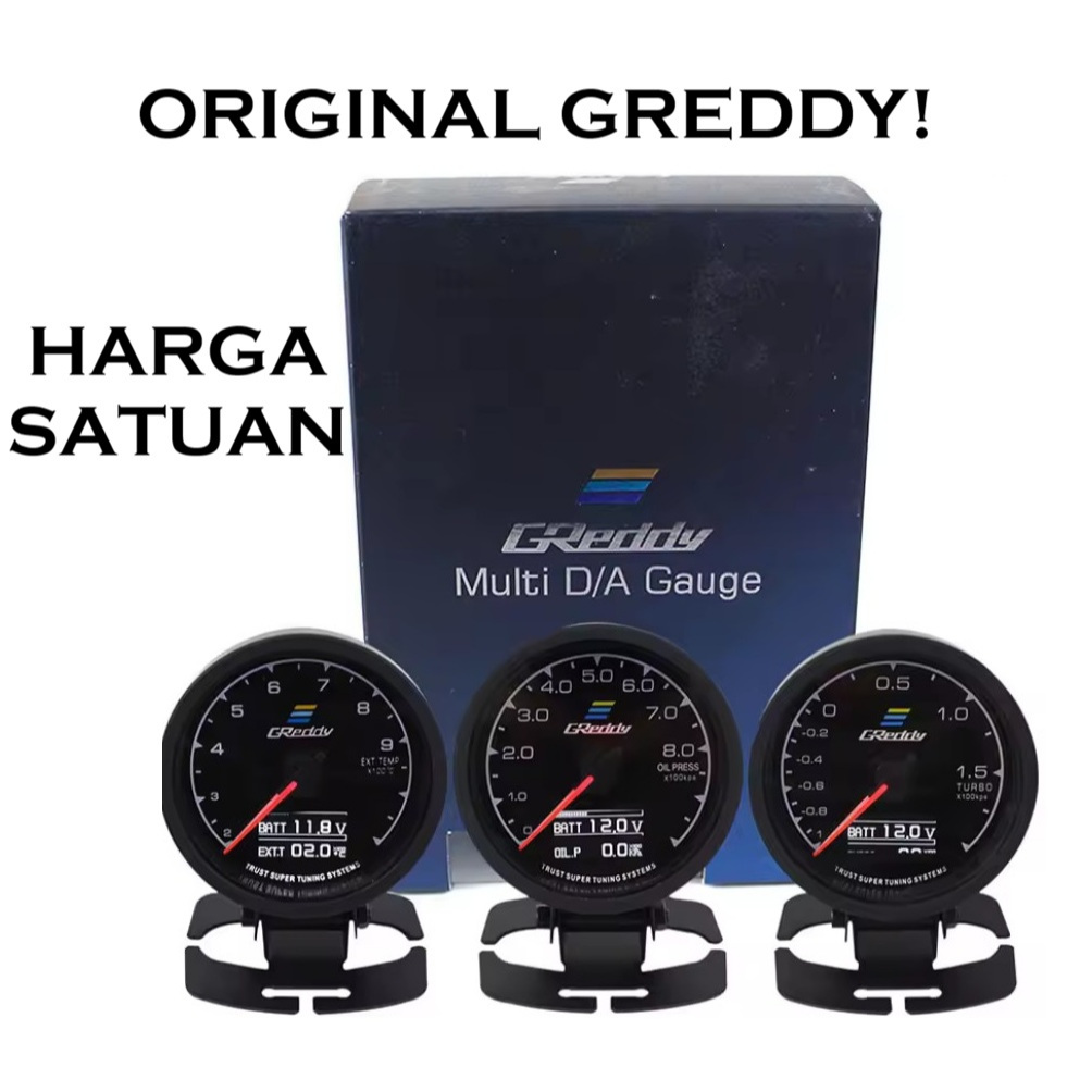 Jual TACHOMETER GREDDY ORI indikator mobil LCD gauge greedy takometer 7 ...