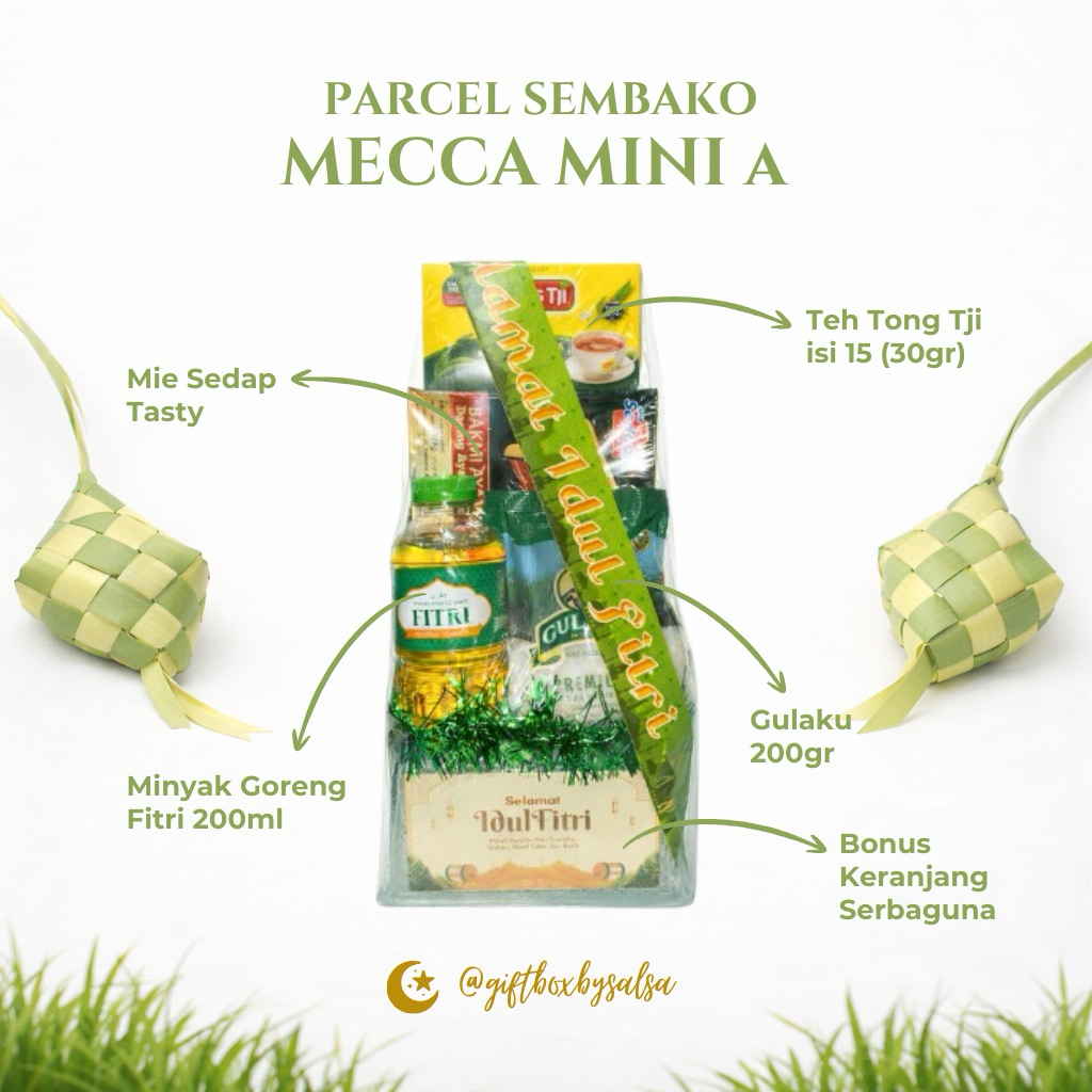 Jual Parcel Lebaran Mini Sembako Murah [KODE MECCA A] / Paket Sembako ...