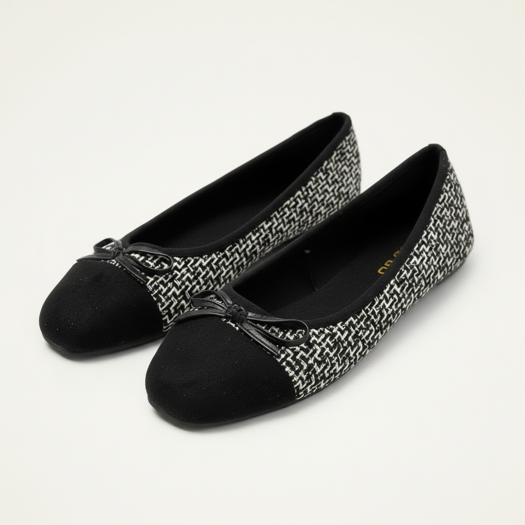Jual Berrybenka - Sepatu Flatshoes Comfy Wanita Sofia Mazata Tweed Flat ...