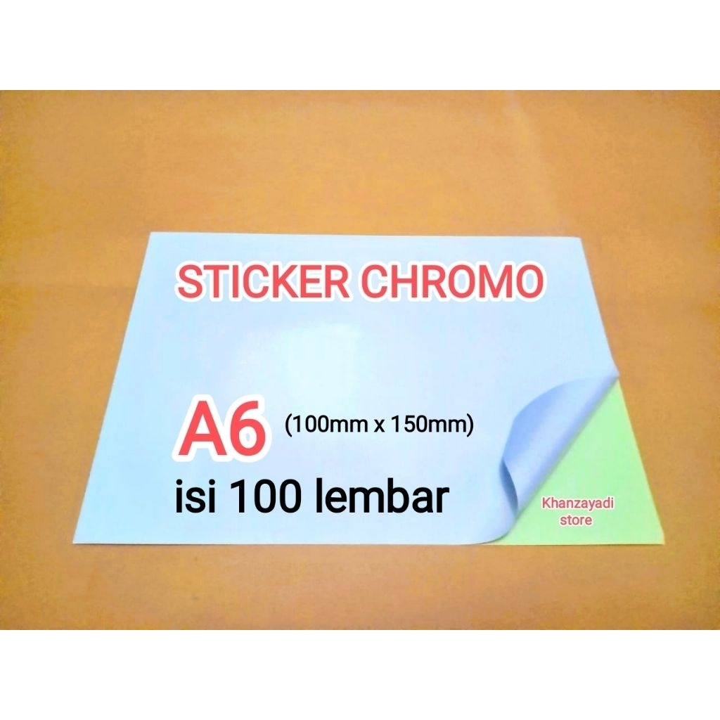 Jual Kertas stiker label resi A6 isi 100 lembar 100mm x 150mm sticker ...