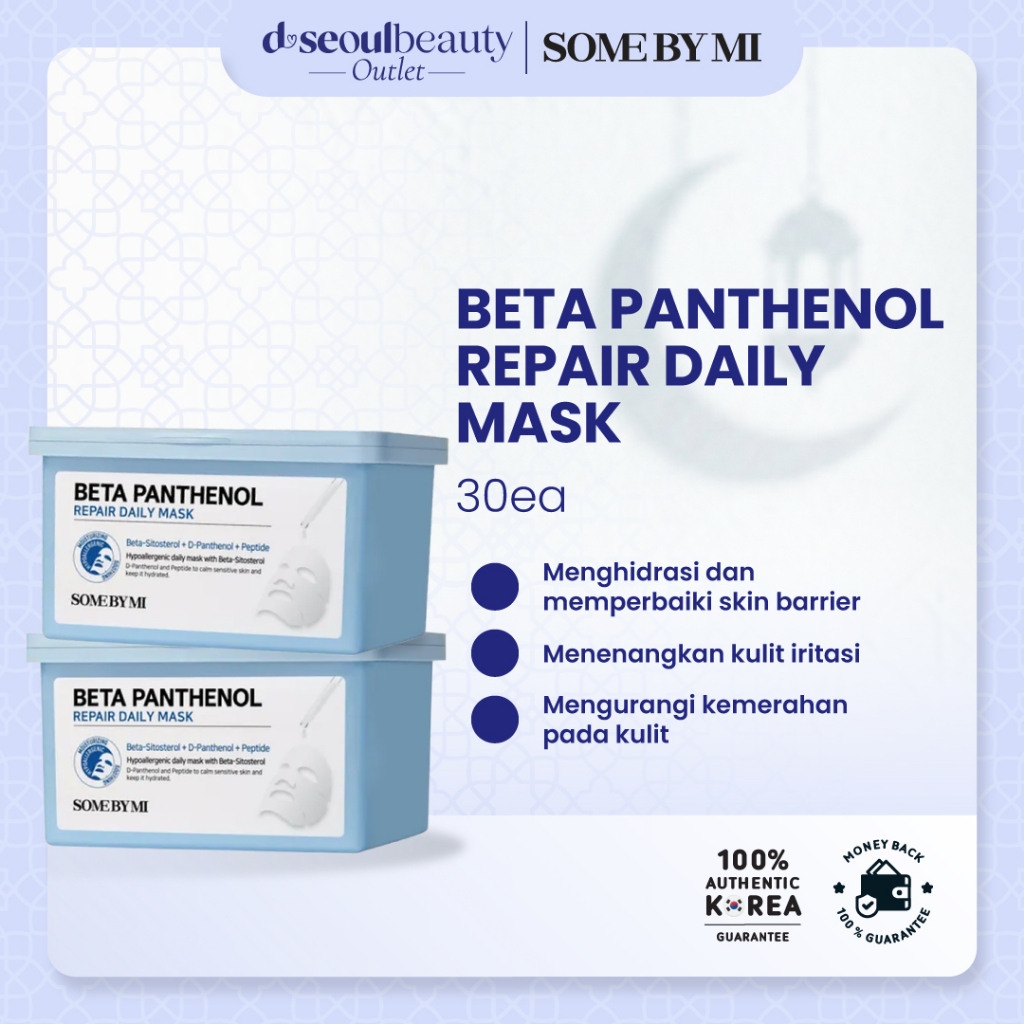 Jual SOME BY MI - Beta Panthenol Repair Daily Mask [30ea] | Shopee ...
