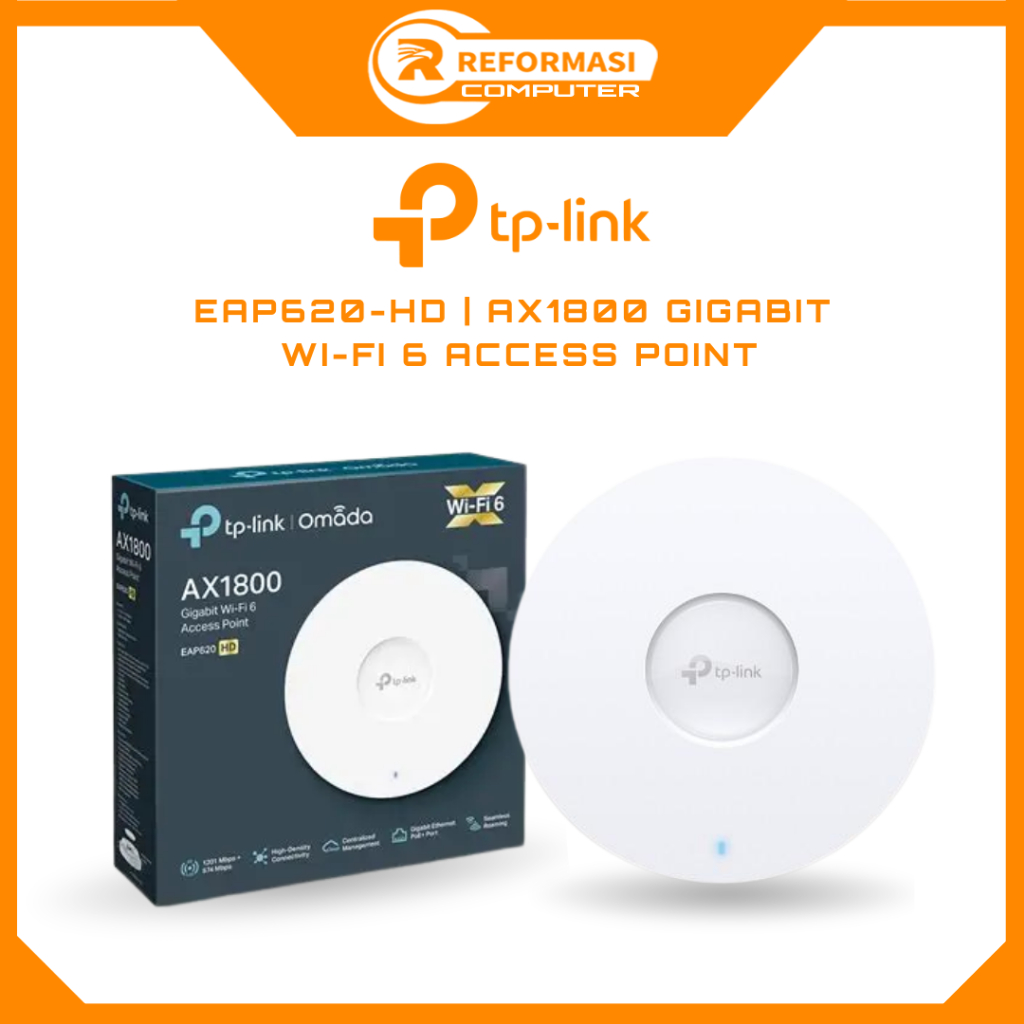Jual TP-Link EAP620 HD | AX1800 WiFi 6 Access Point | Dual Band Gigabit ...
