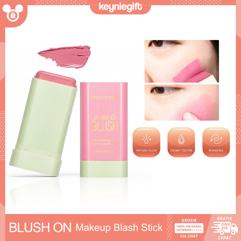 Jual Makeup Blush Stick On The Glow Blush Gloss Lip & Cheek 3 in 1 ...