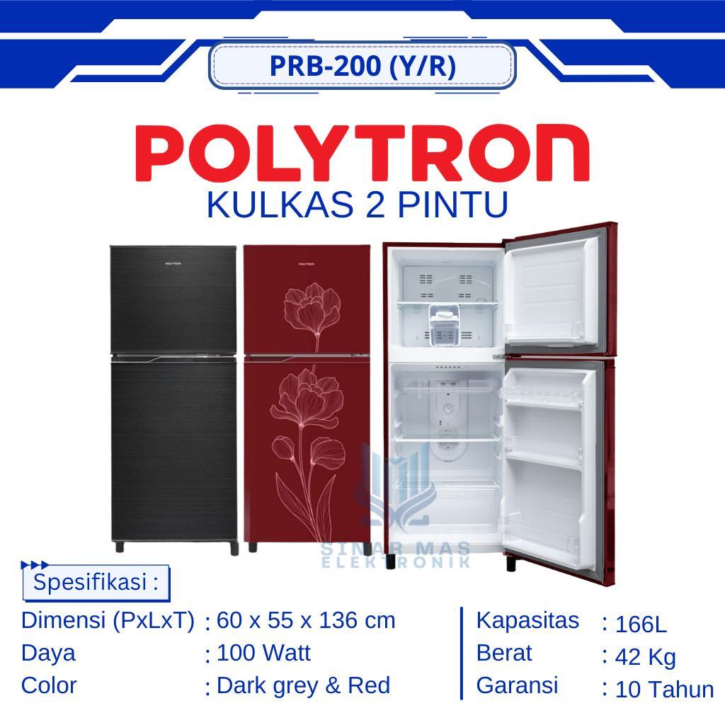 Jual POLYTRON KULKAS 2 PINTU PRB-200Y/R KAPASITAS 200L | Shopee Indonesia
