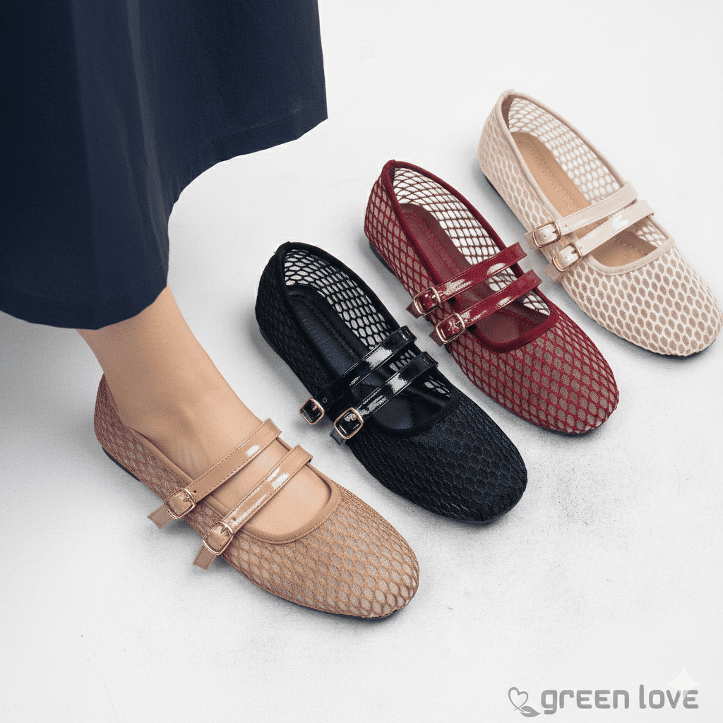 Jual Green Love Sepatu Flatshoes Wanita KETTY | Shopee Indonesia