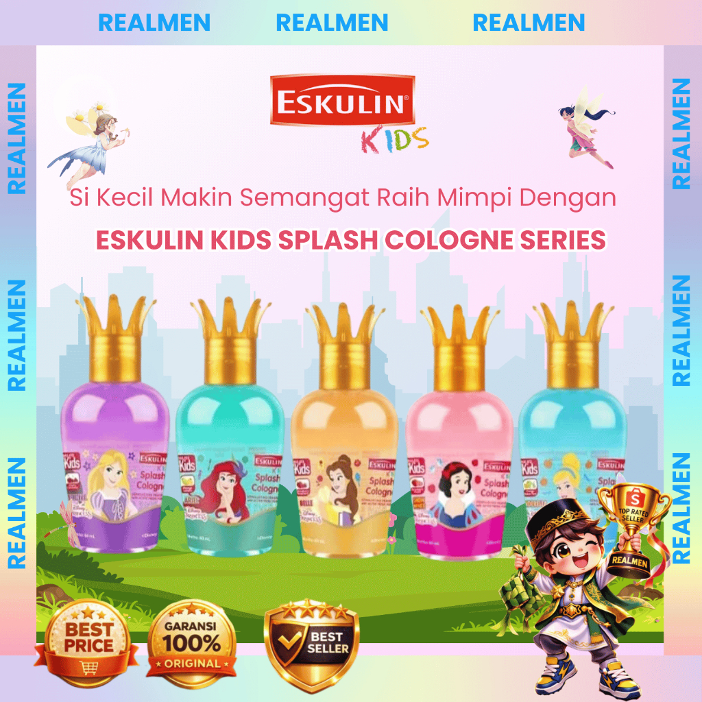 Jual Eskulin Kids Spray Cologne Princess 60ml | Eskulin Kids Princess ...