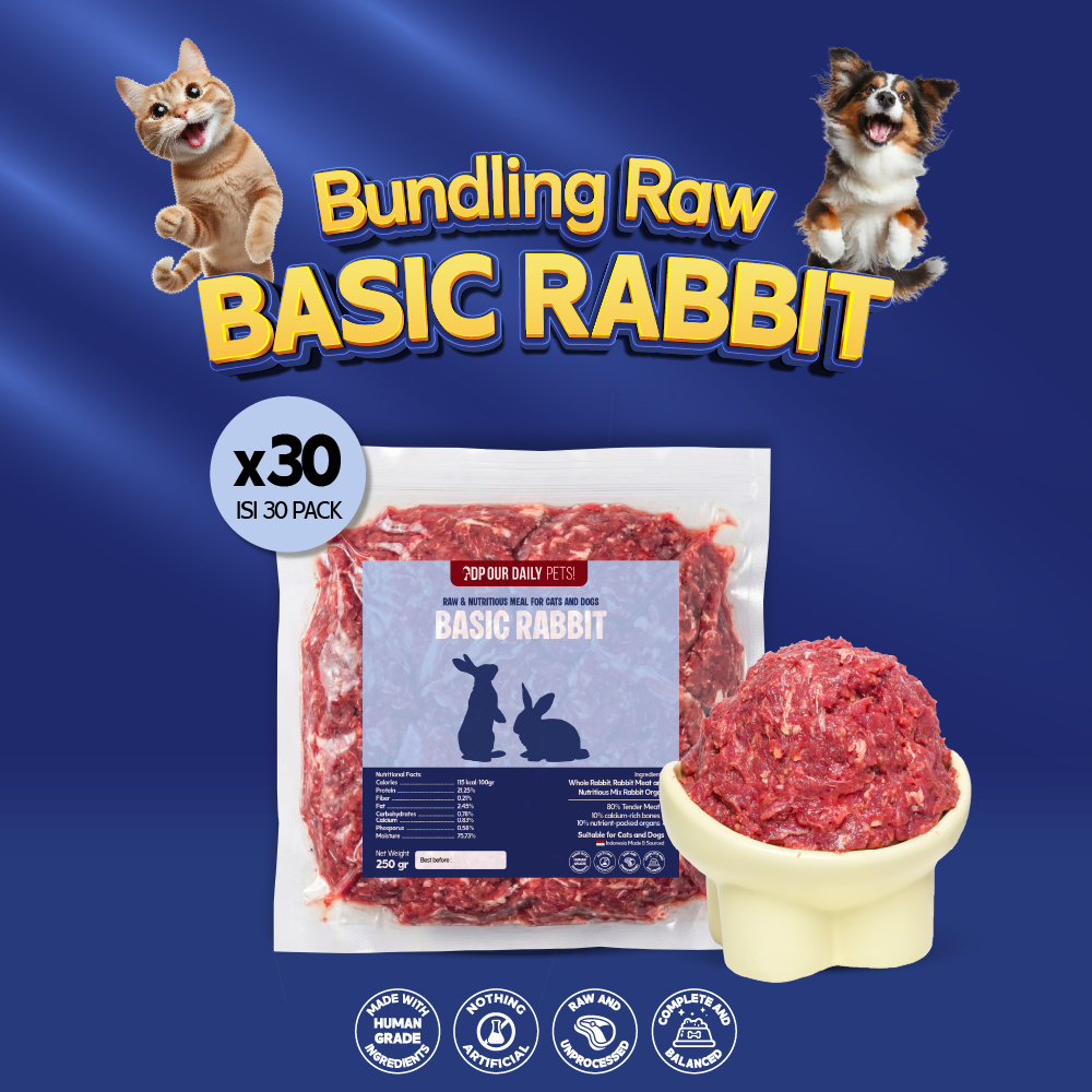 Jual Our Daily Pets | Bundling 30 pcs | Basic Rabbit Raw Food for Pets ...
