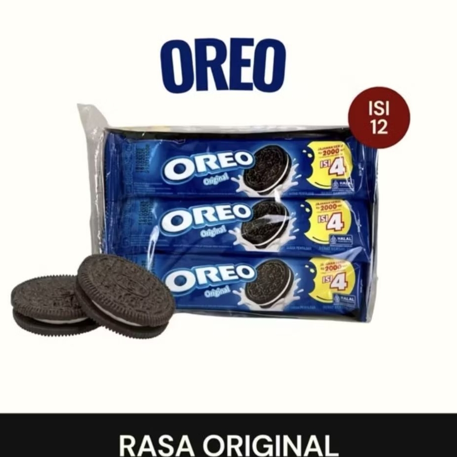 Jual Biscuit Oreo Original Sandwidch 32.8g Isi 12 Box - Oreo Lup ...
