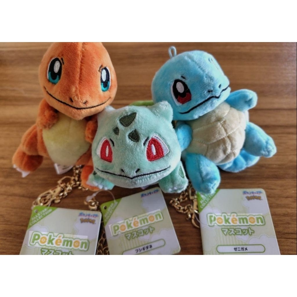 Jual satu set keychain plushie starter gen 1 kanto all star sanei ...