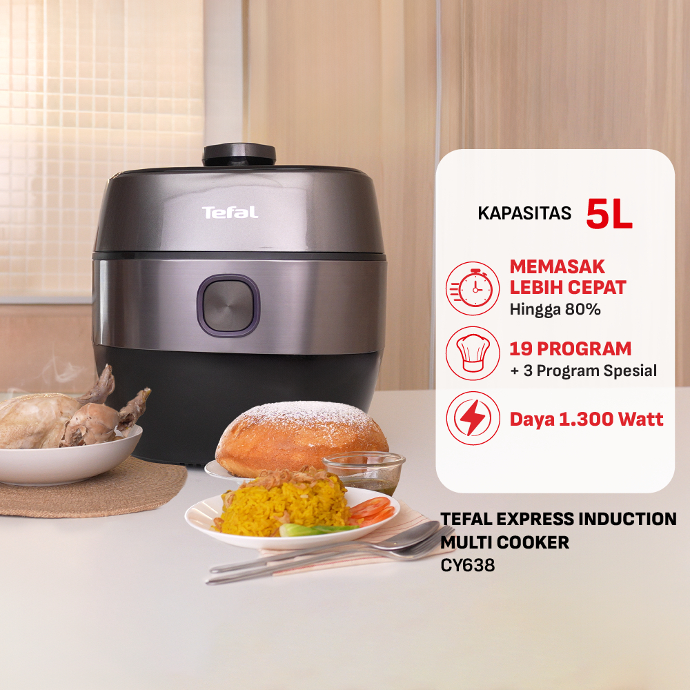 Jual Tefal Multicooker Electric 5 Liter CY638 / Presto Listrik EPC Home ...