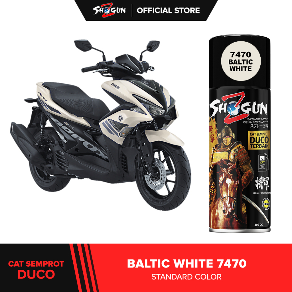 Jual Cat Semprot Motor Shogun Z Paint Baltic White 7470 - Warna Krem ...