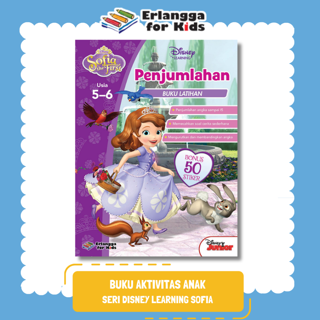 Jual [Erlangga Official] Buku Aktivitas Anak: Disney Learning Sofia ...