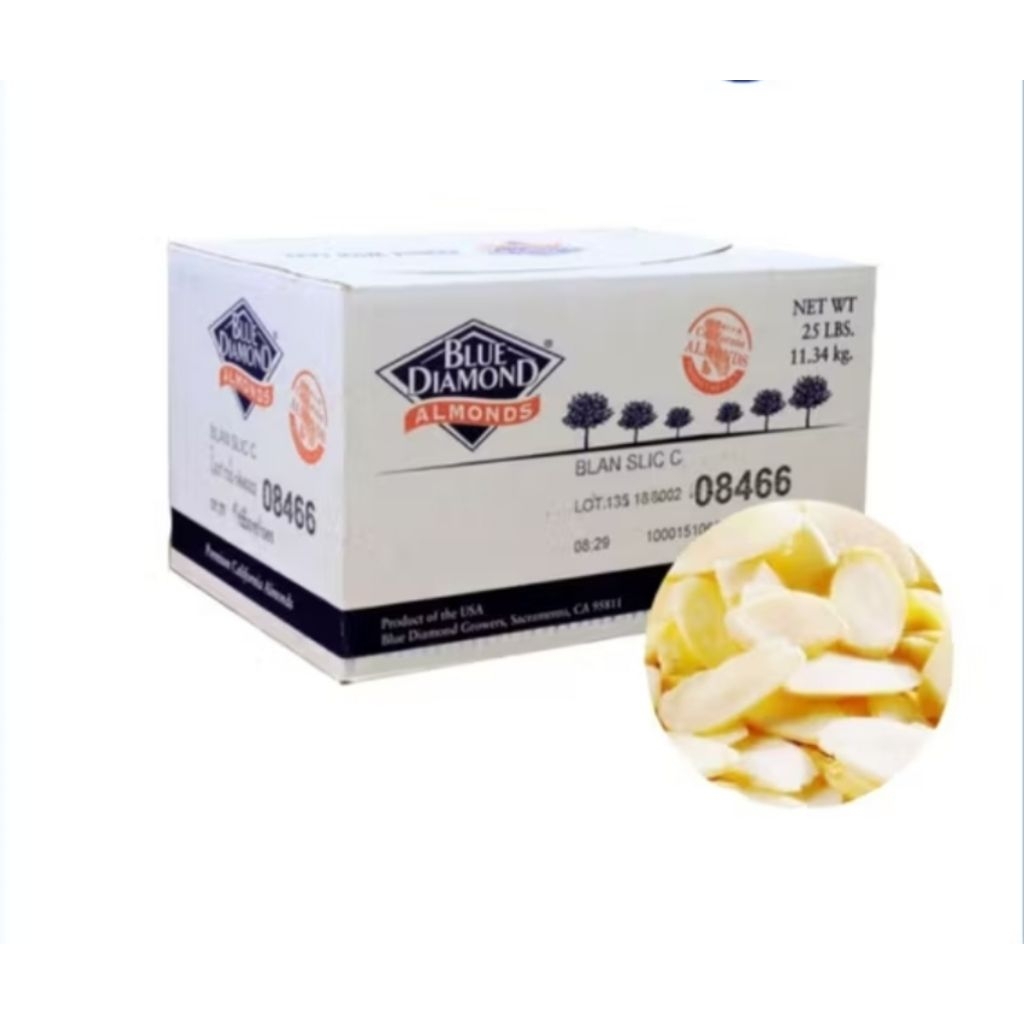 Jual Almond Slice Blue Diamond 250Gram [REPACK] | Shopee Indonesia