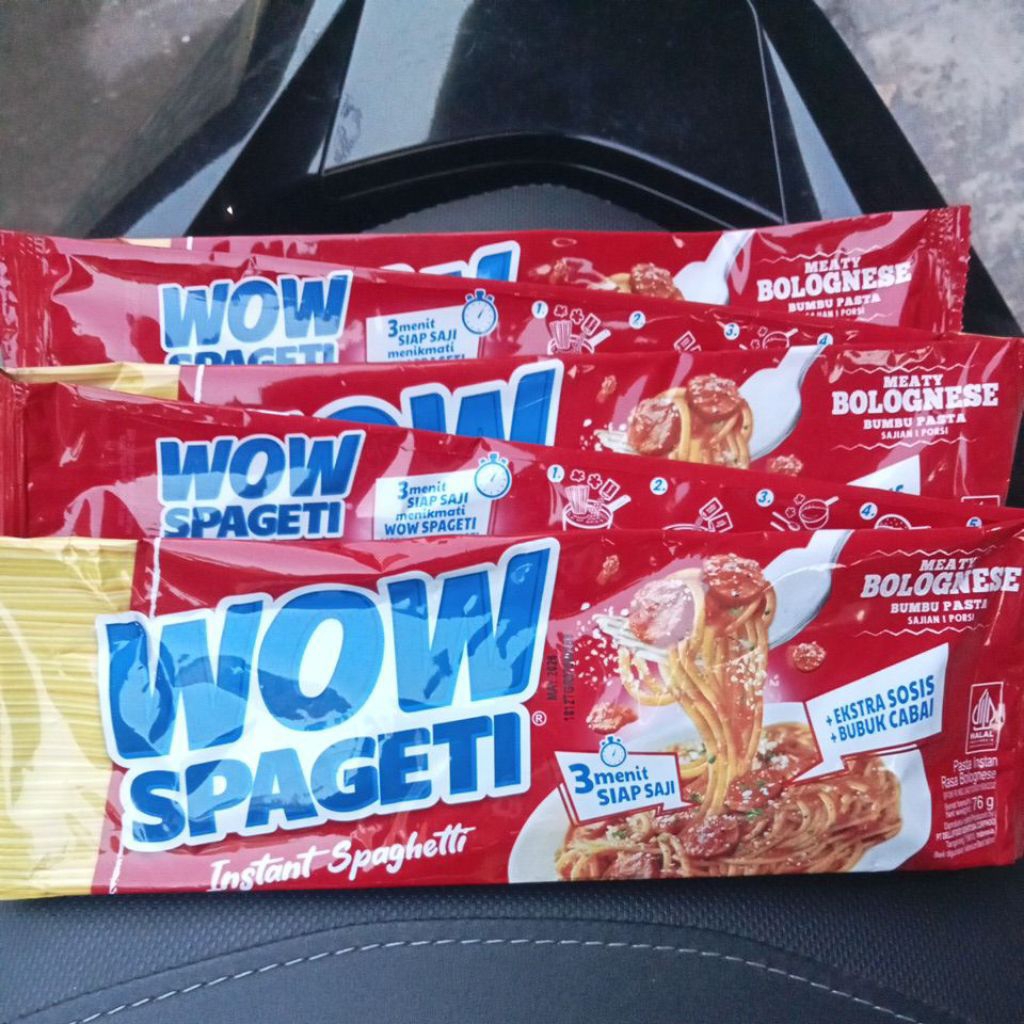 Jual WOW Spagheti instan Meety Bolognese 76G | Shopee Indonesia