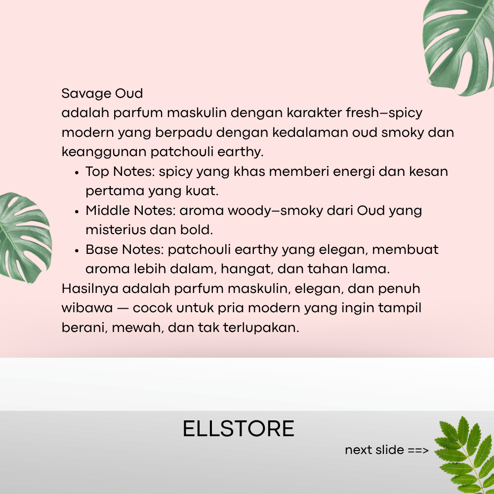 Jual Savage Oud by ELL | Fragrance Oil Perfume (Esential Oil) | EDT EDP ...