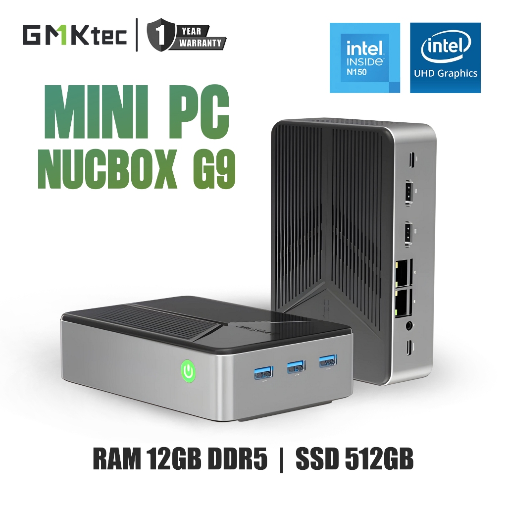 Jual GMKtec MINI PC NAS NucBox G9 - Intel Twin Lake N150 DUAL BOOT ...