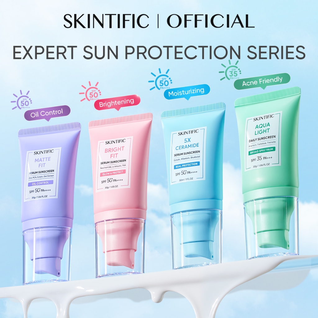 Jual [SKINTIFIC] SPF50+ PA++++ Sunscreen Collection | Matte Fit Serum ...