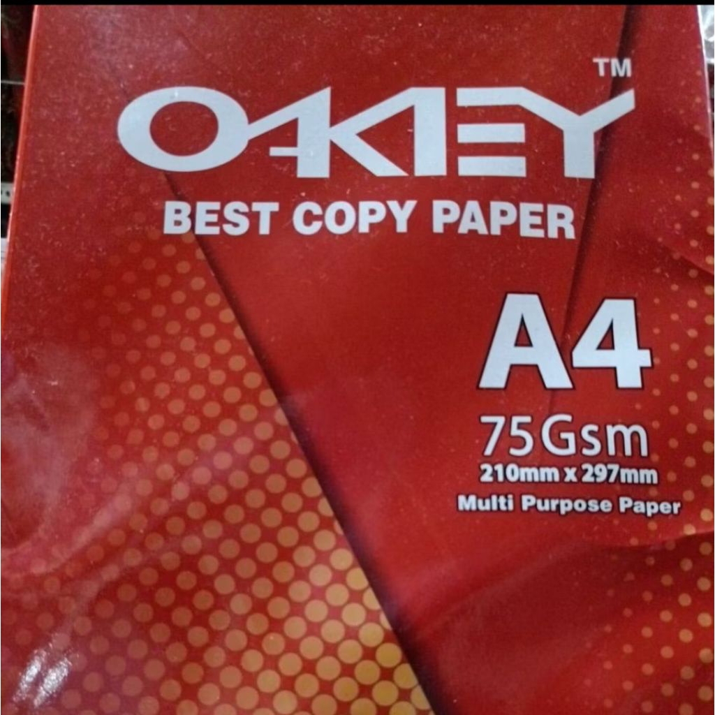 Jual Kertas Hvs Okey A4 75GSM / F4 75GSM Harga 1 Rim | Shopee Indonesia