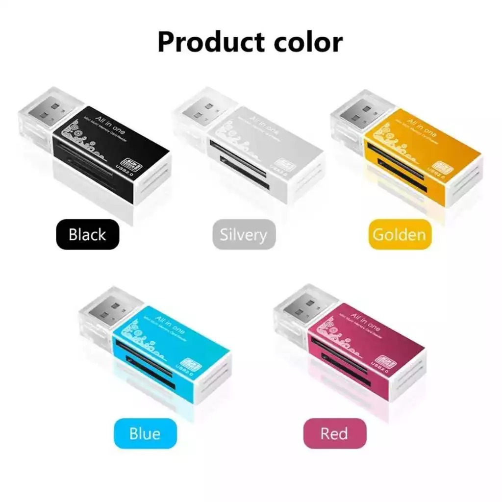 Jual Card Reader Metal Aluminum 4in1 High Speed 480Mbps Support Micro ...